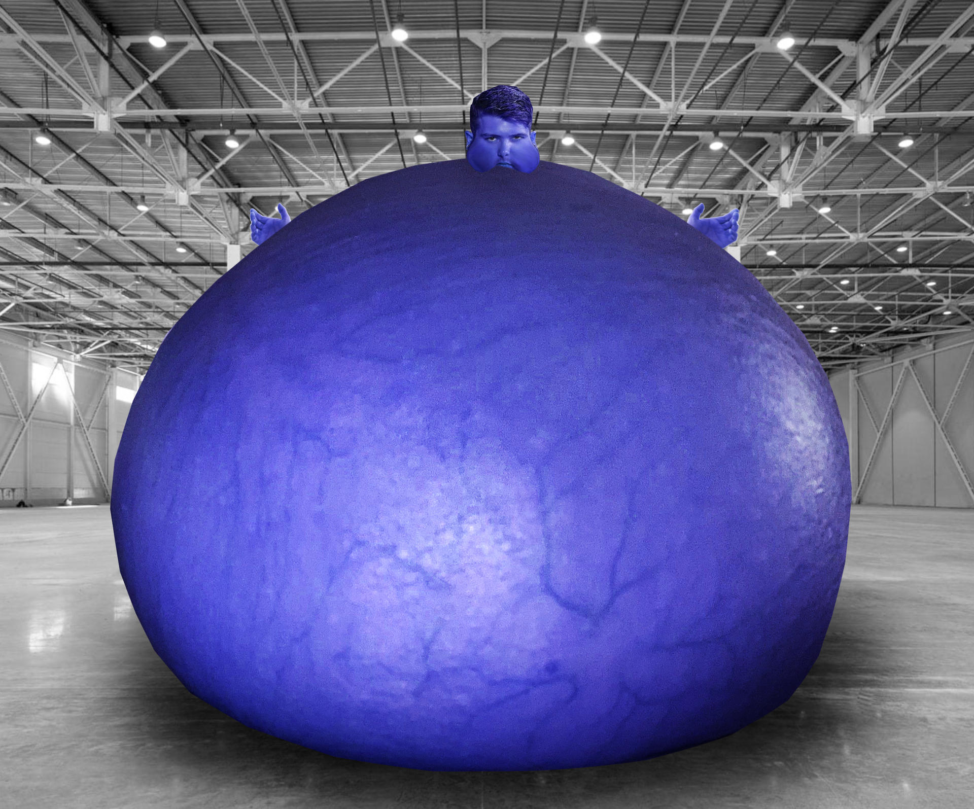 Body Inflation Suit Blueberry