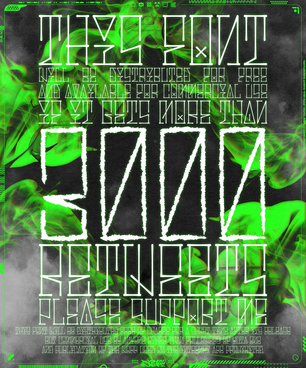 「Free fonts if 3K RTs are reached. 3K RT에 도달하면 무료 글꼴 Font gra」ゆうたONE｜ロゴ ...