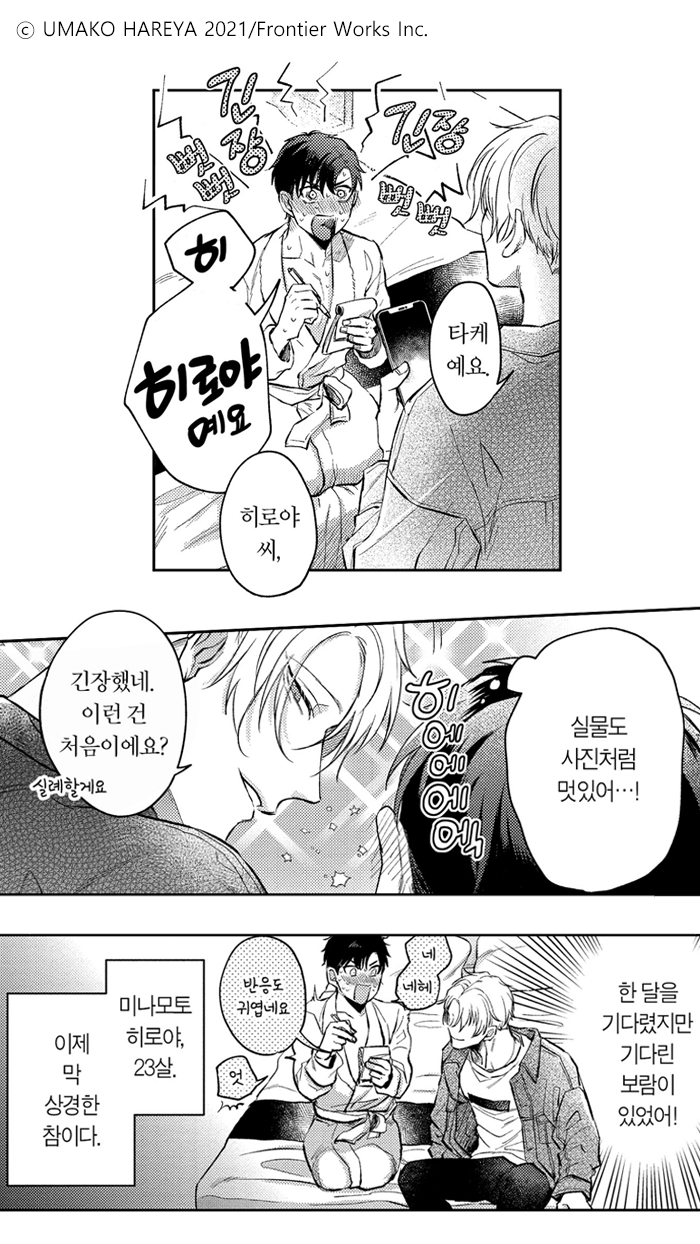 봄툰_작품추천봇 on Twitter: "히로야 씨. 날 선택해 줘서 고마워. 【야한 거 가르쳐주세요】 ⓒUMAKO HAREYA 2021/Frontier Works Inc ...