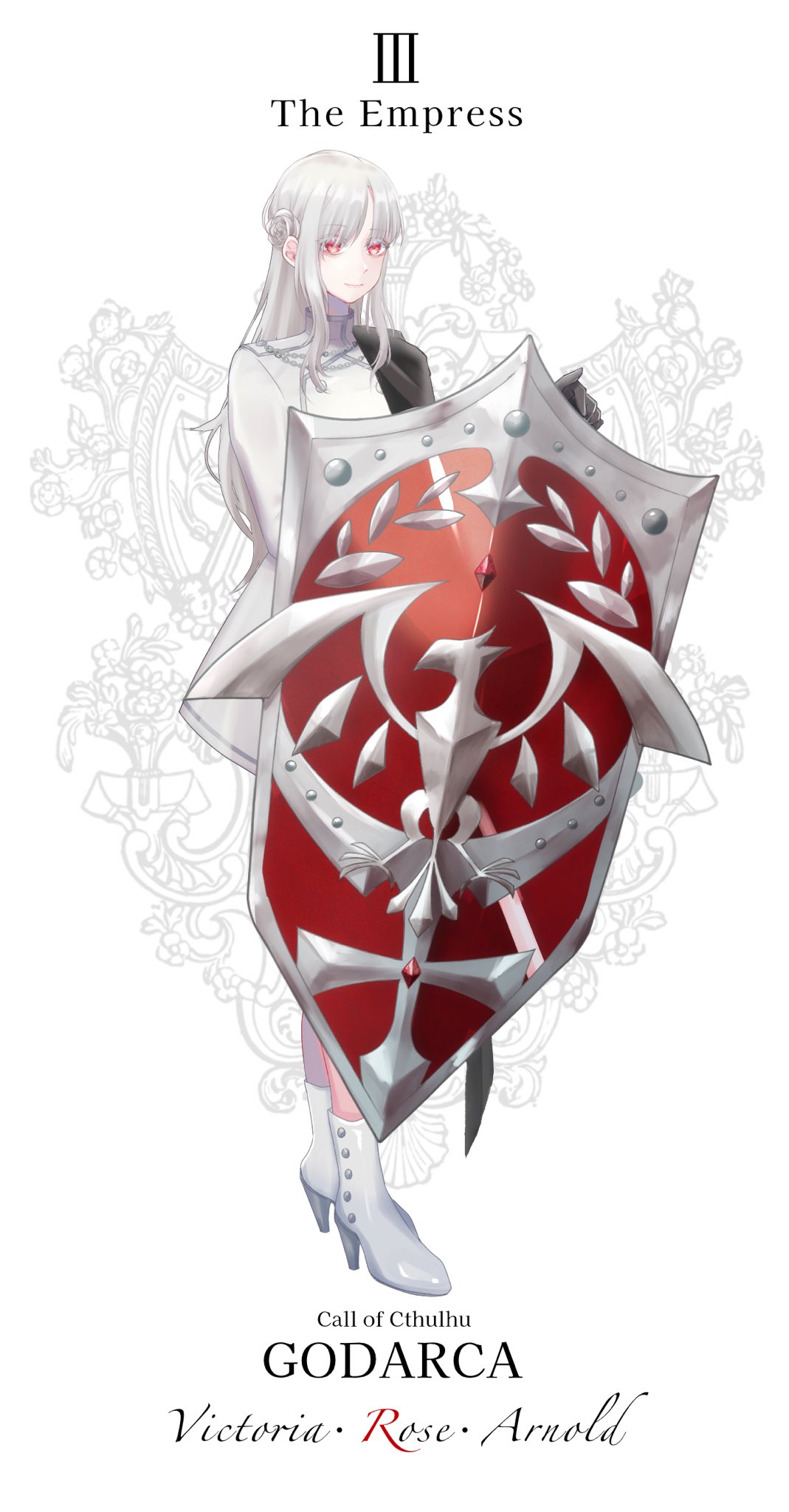 C7♋️低浮上 on Twitter: "🥀【GODARCA】 ───────────────── #神話殲滅機関アルカナ隊員名簿 Victoria・Rose・Arnold （ヴィクトリア ...