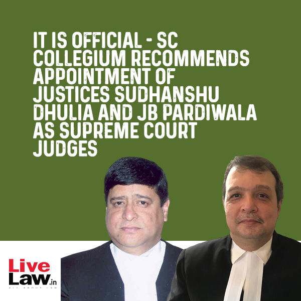 Live Law on Twitter: "The Supreme Court collegium has recommended the elevation of Gauhati High ...