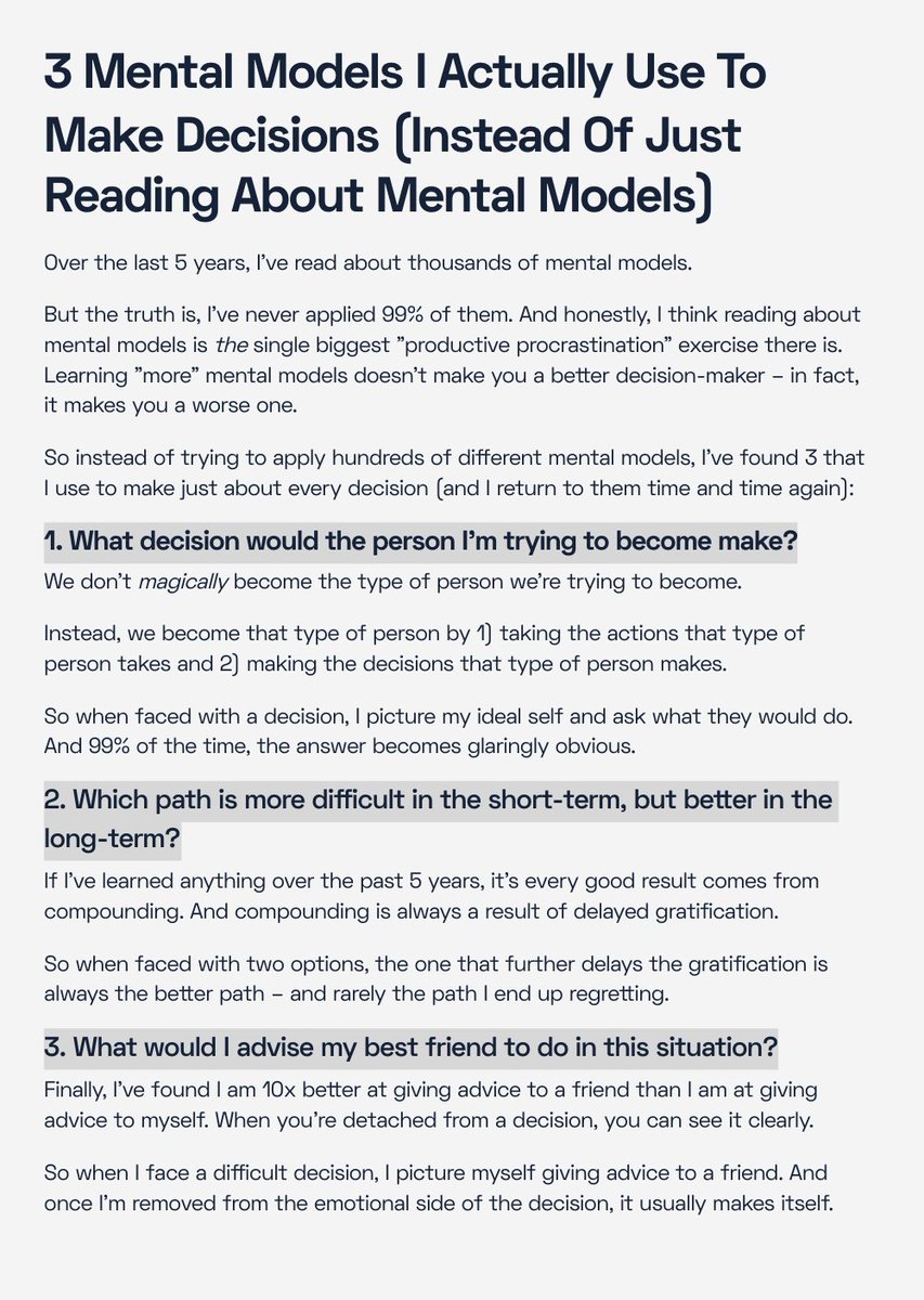 3 Mental Models I Actually Use To Make Decisions (Instead Of Just ...