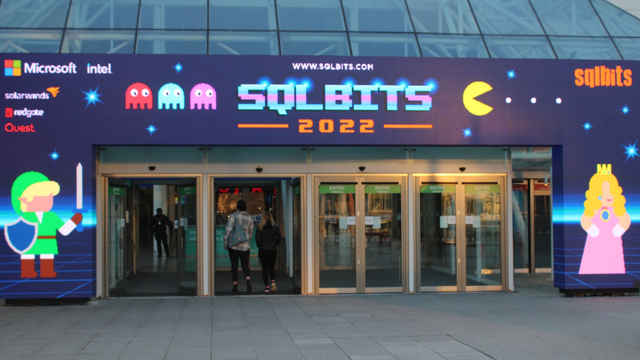 SQLBits on Twitter: "Zelda and Princess Peach guarded the doors to the #London ExCeL👇 Oh, and ...