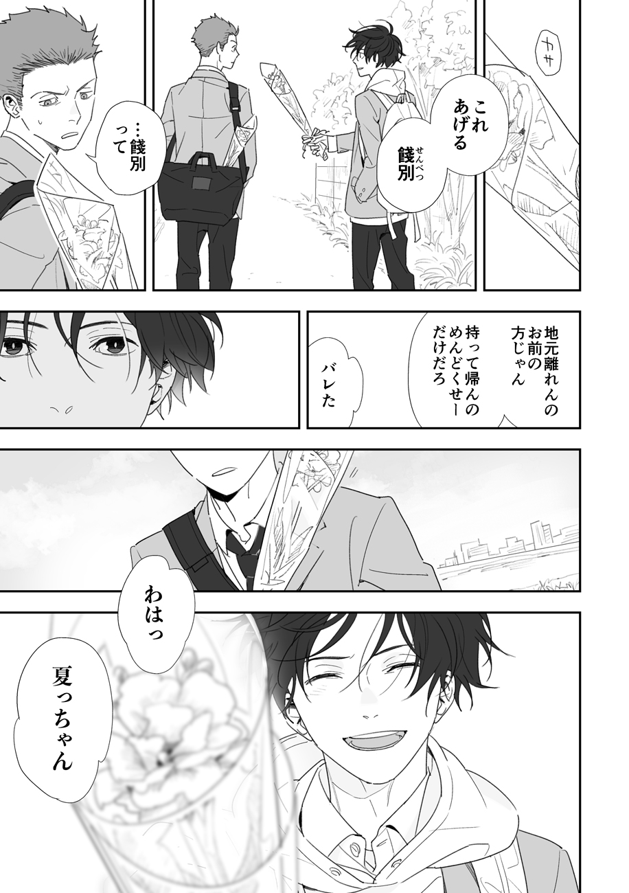 カジス On Twitter 創作bl 両片思いの高校生と卒業式の話 1 5 Bn8qbjgtjg