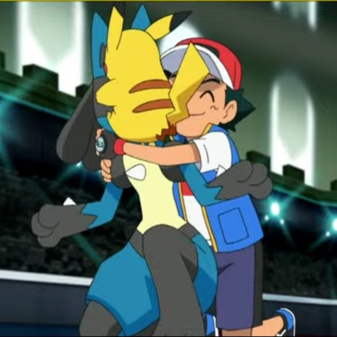 Pikachu And Ash Hug