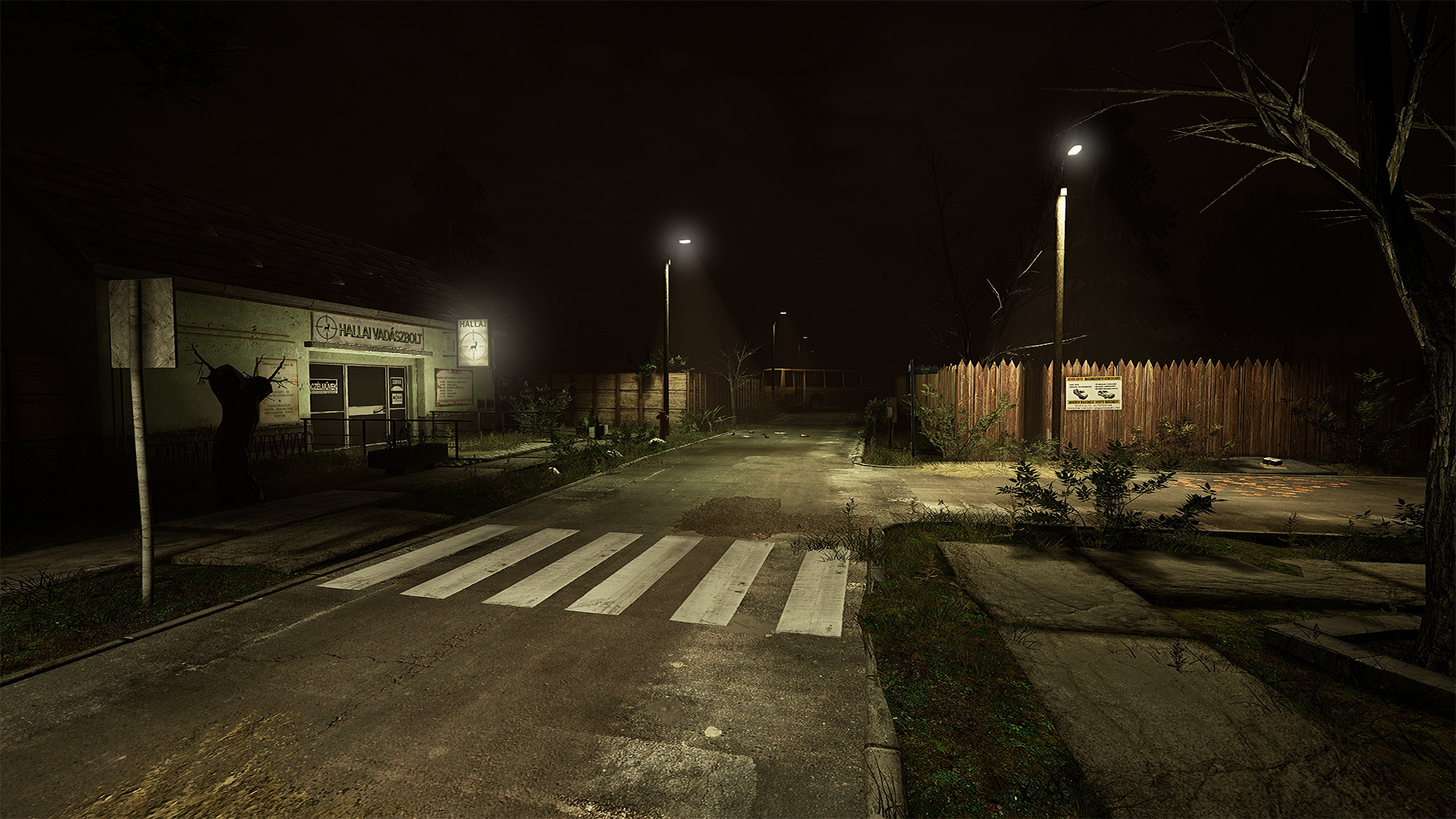 Dark Neighborhood Street