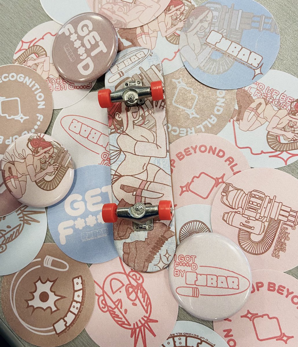 「and printed some little stickers and buttons and a tech deck」Dave ...
