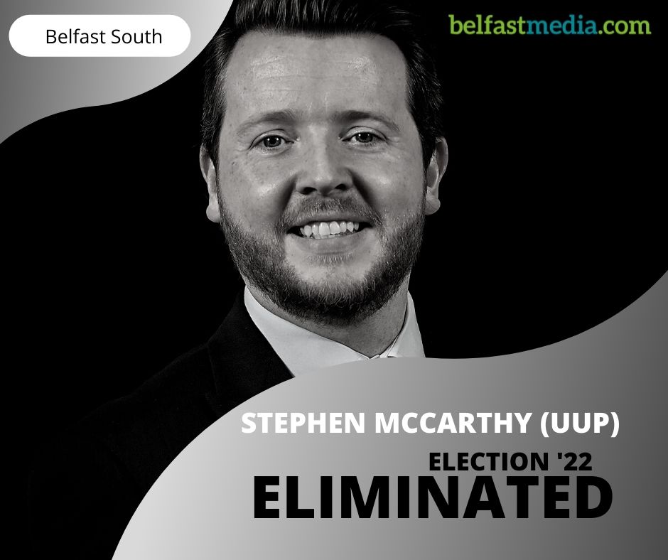 South Belfast News on Twitter: "Stephen McCarthy (UUP) has been eliminated from the count ...