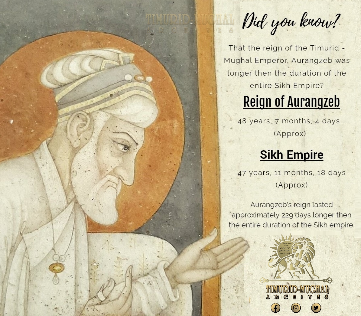 Aurangzeb The Mughal Emperor History