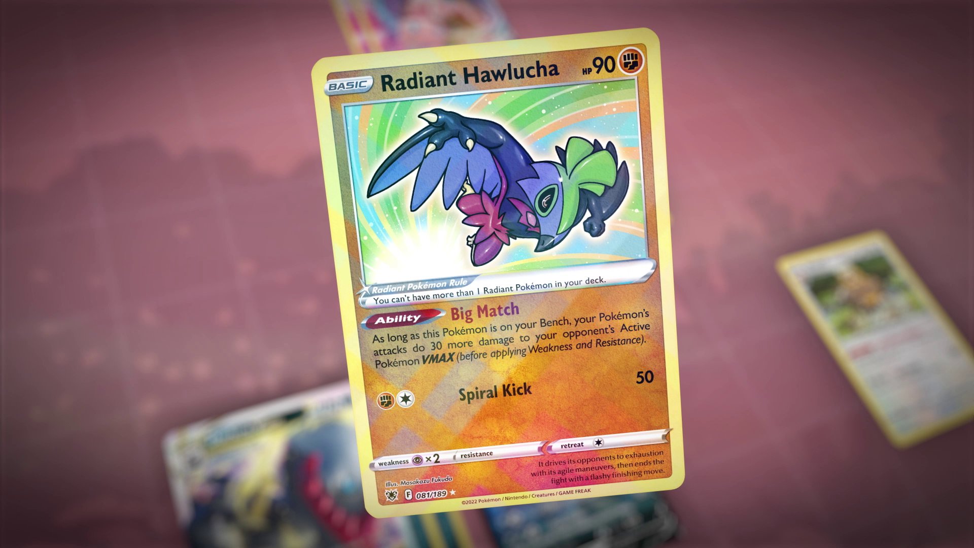 Hawlucha Pokemon Card