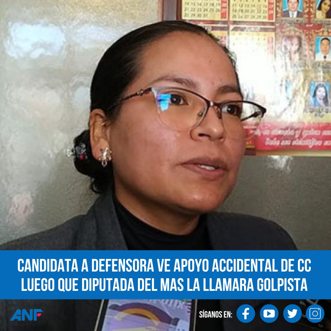Agencia De Noticias Fides On Twitter 🔵 Anf Politica Evelyn Cossío