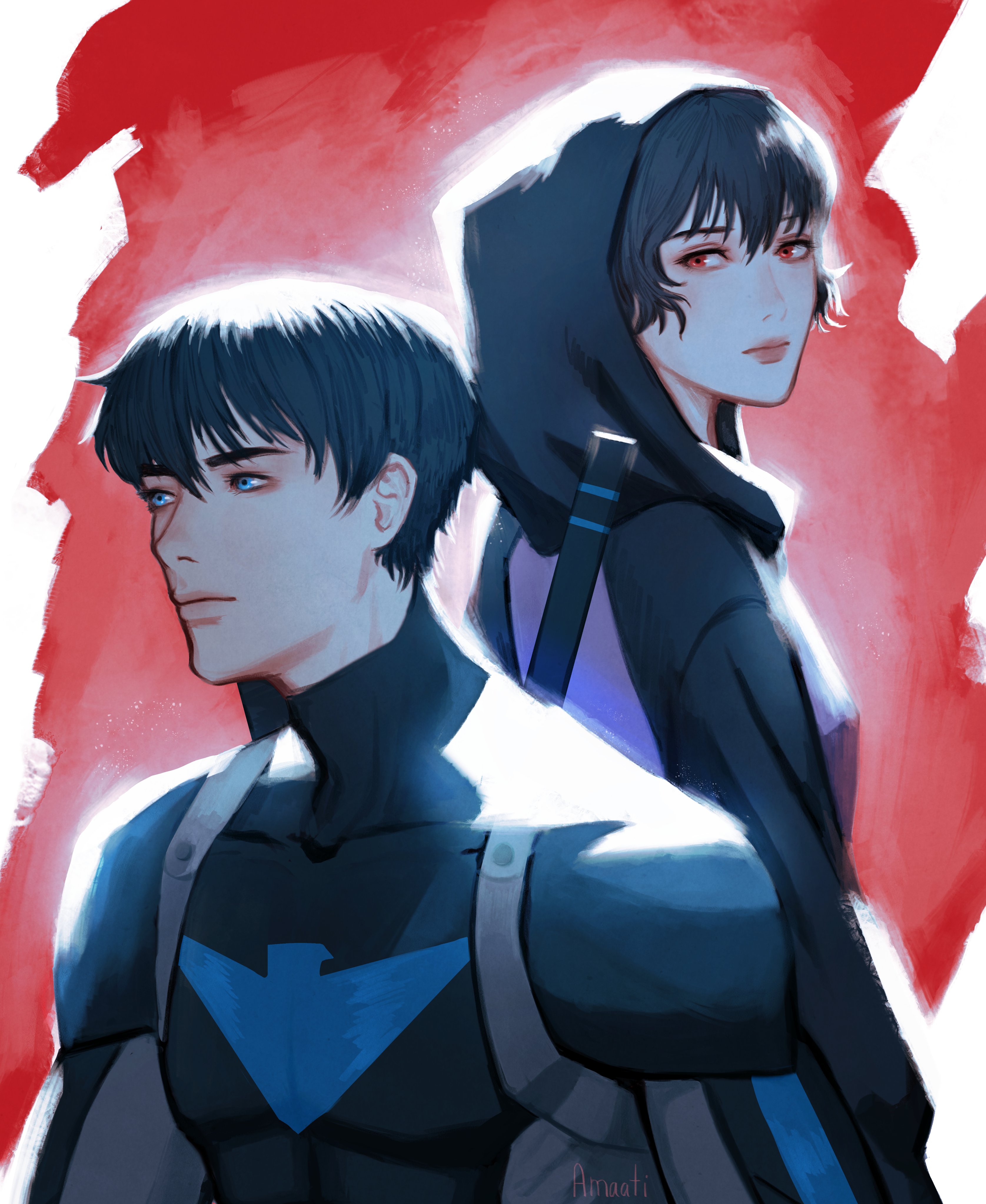 Nightwing And Raven