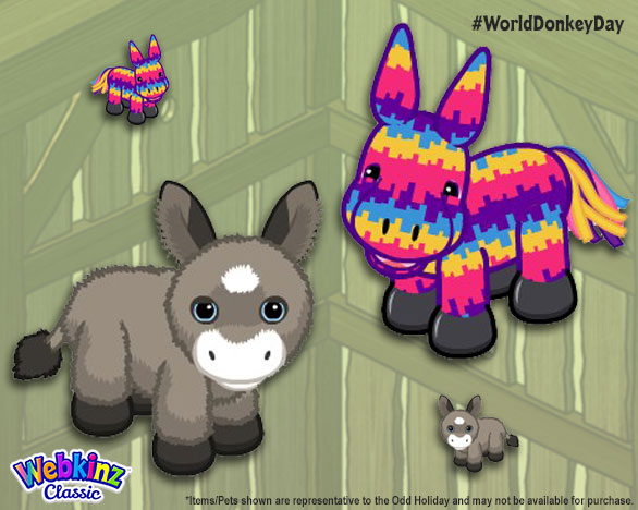 Ganz eStore on Twitter: "Hee-haw! It’s #WorldDonkeyDay! Check out select Webkinz Donkeys on sale ...