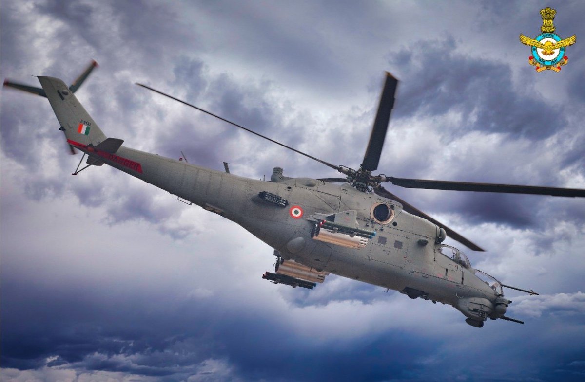 MI -35 Attack helicopter of the IAF. The Mi-35 Attack helicopter is a ...