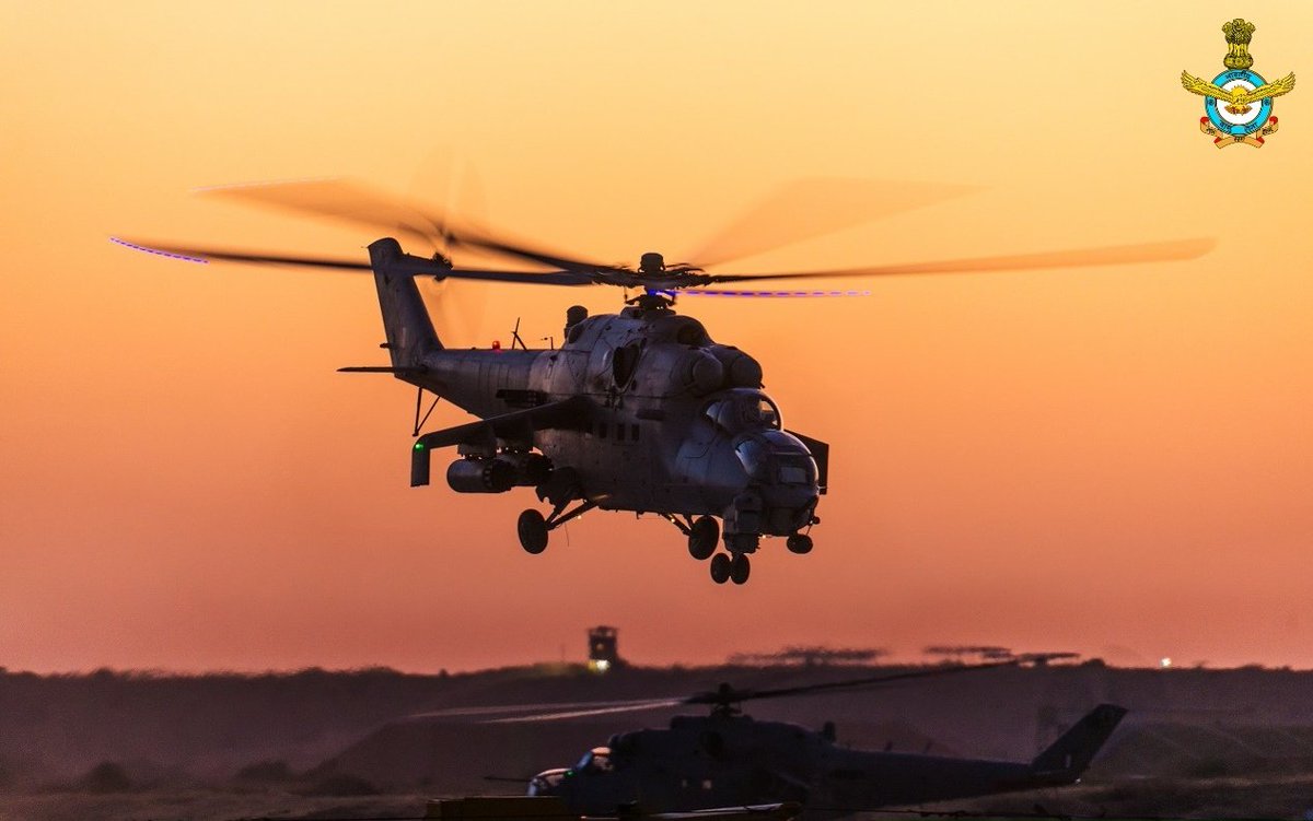 MI -35 Attack helicopter of the IAF. The Mi-35 Attack helicopter is a ...