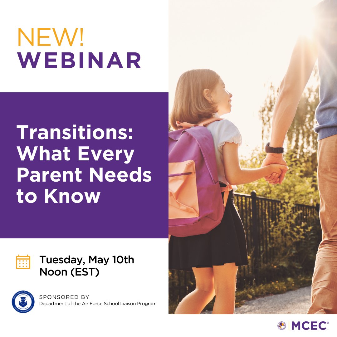 MCEC® | Military Child Education Coalition® on Twitter: "New #webinar! Join us for tips to ...
