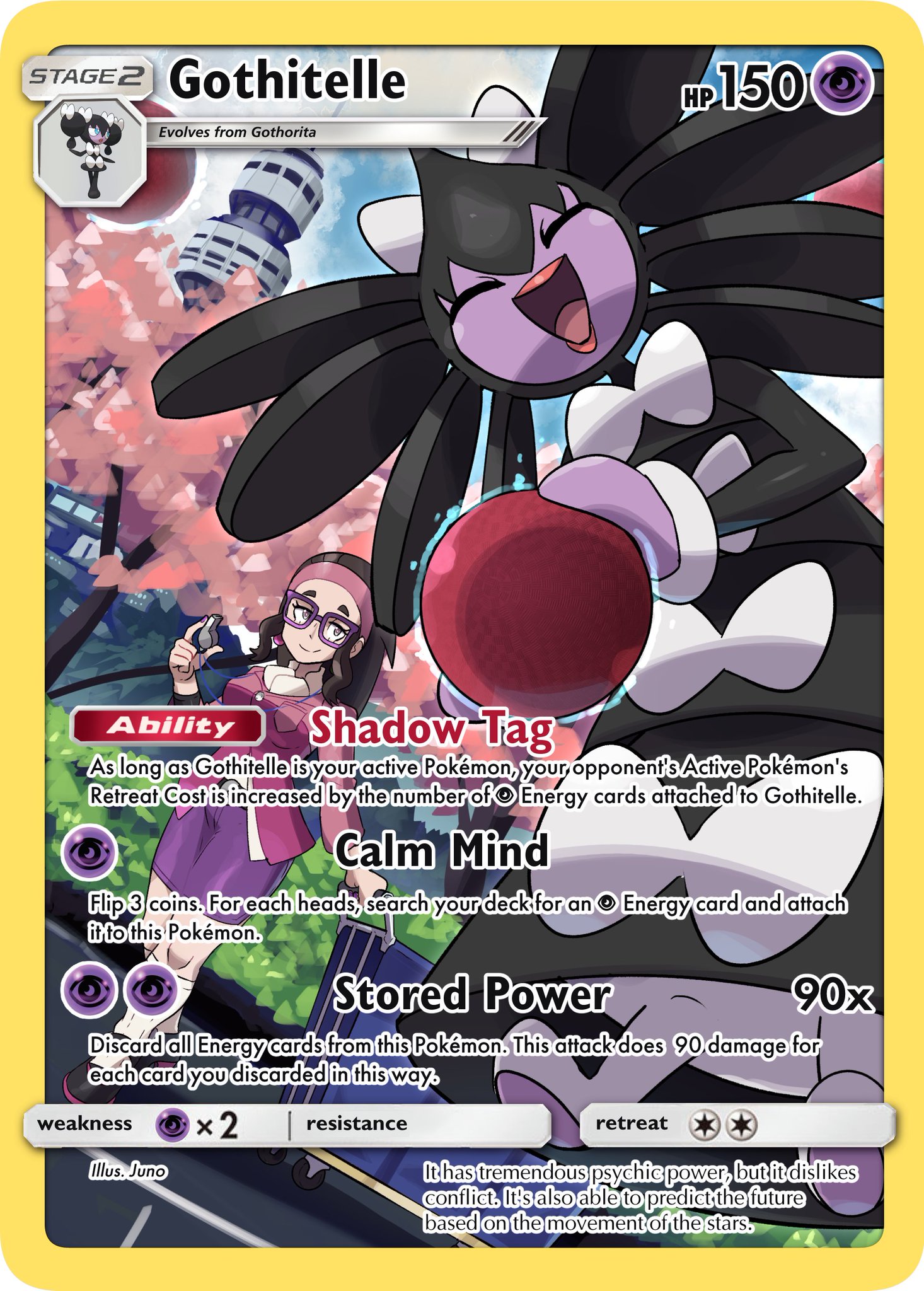 Gothitelle Pokemon Card