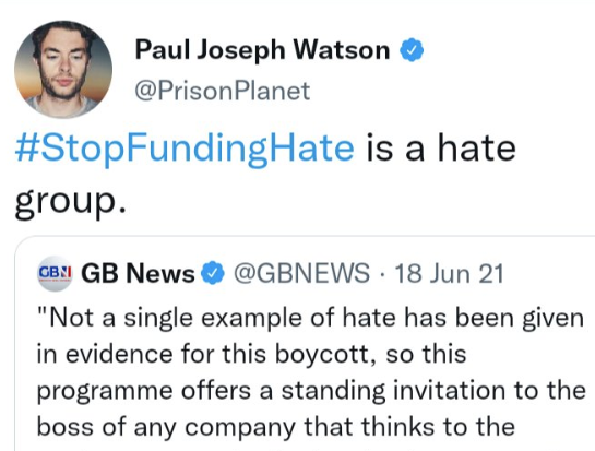 Stop Funding Hate On Twitter Together Were Showing The Difference It