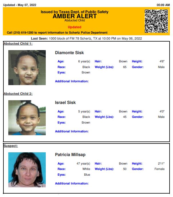Texas Alerts On Twitter Active Amber Alert For Diamonte Sisk And
