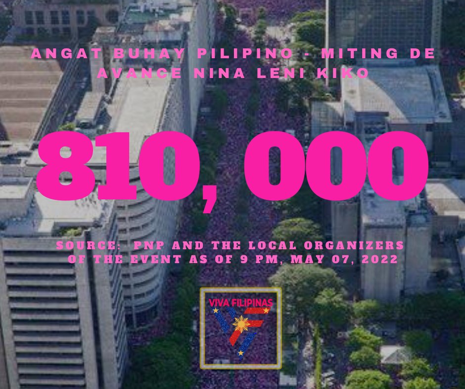 As per PNP and the local organizers, of the event, the crowd estimate ...