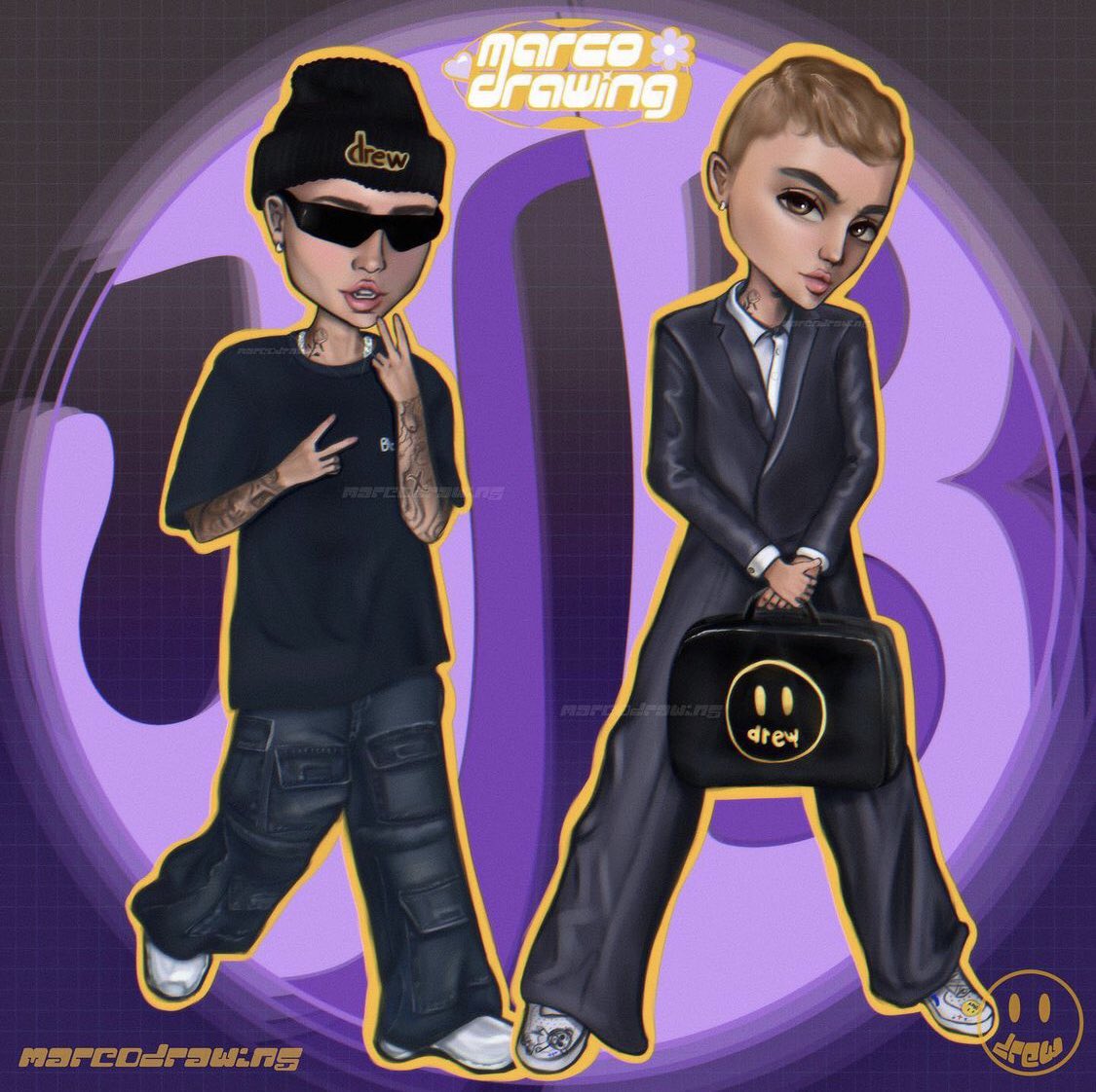 Justin Bieber Cartoon Drawing 2022