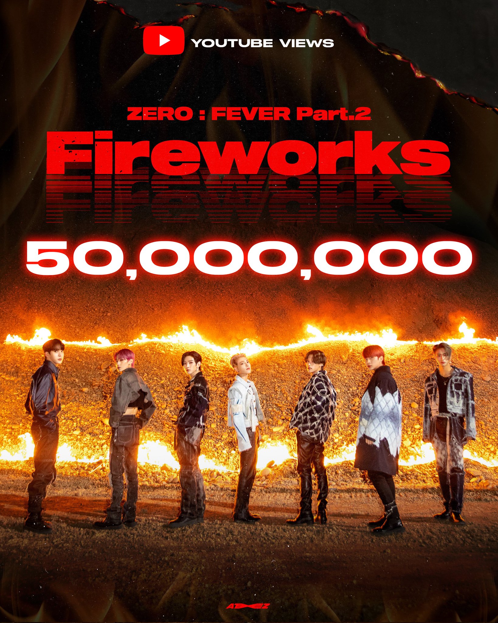 ATEEZ Chart Data on Twitter: "Congratulations to @ATEEZofficial 'fireworks' MV for reaching 50M ...