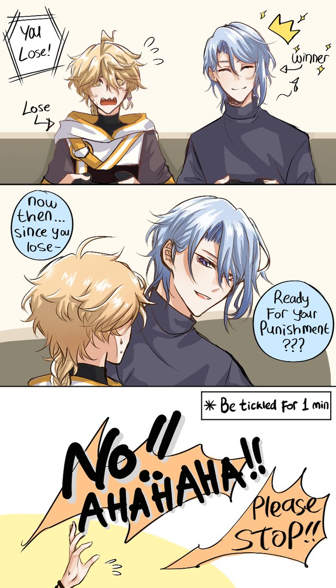 「punishment time dear~ Ayato x Aether #genshinimpact 」れんれん🌤️の漫画