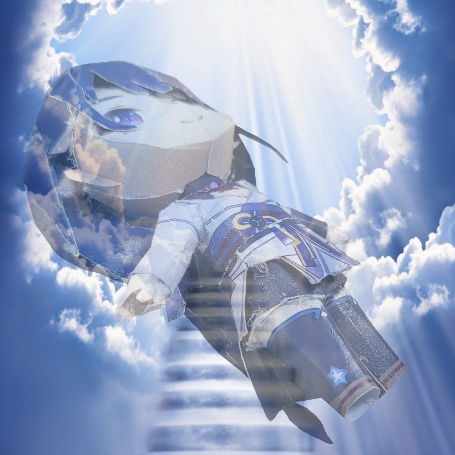 BorAzure on Twitter: "I decided I wanted to make this edit of the Raiden Shogun paper doll I was ...