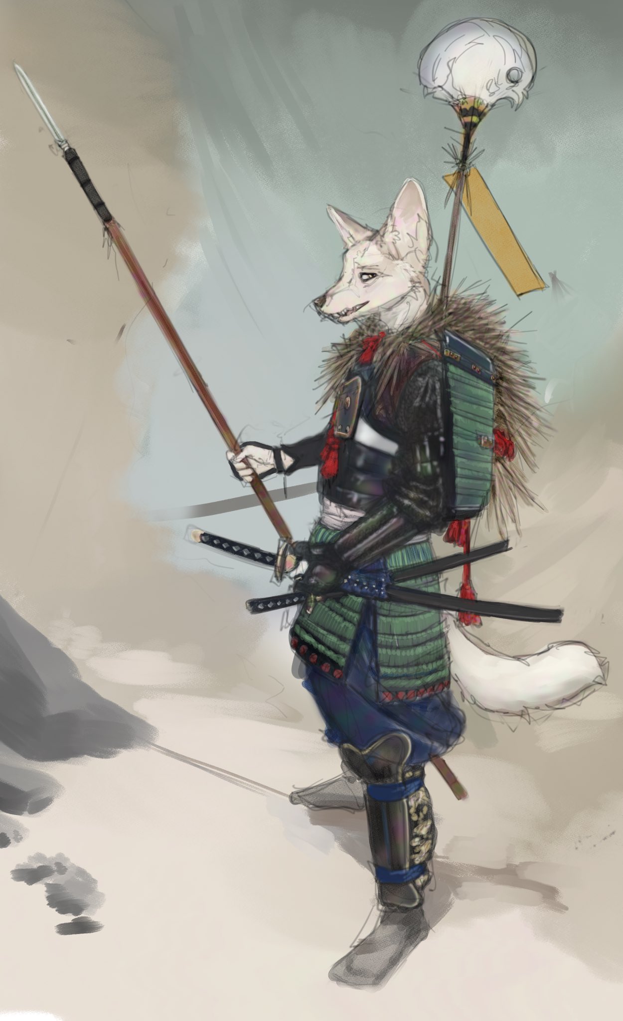 Female Kitsune Samurai