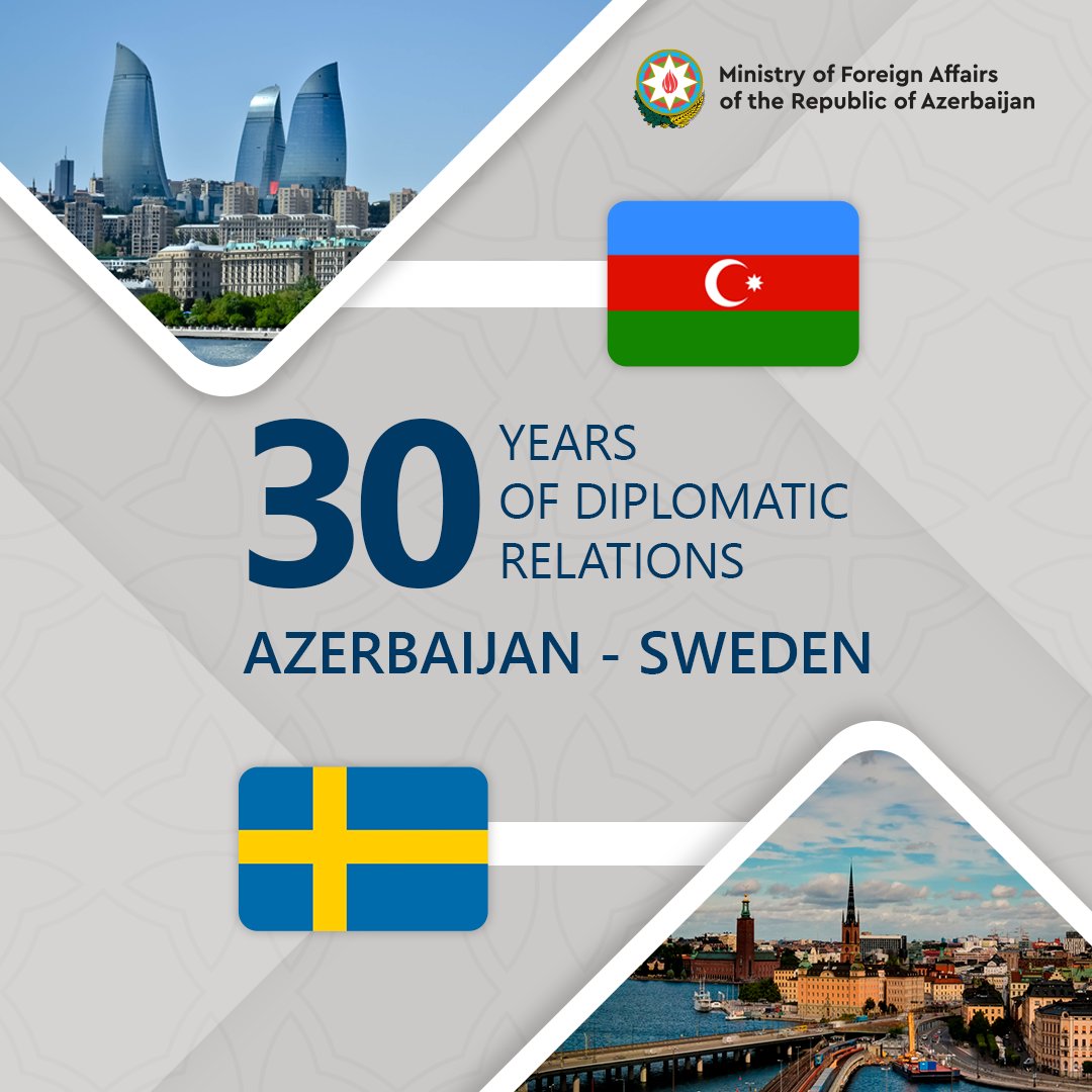 MFA Azerbaijan 🇦🇿 on Twitter: "Today marks the 3️⃣0️⃣th Anniversary of the establishment of ...