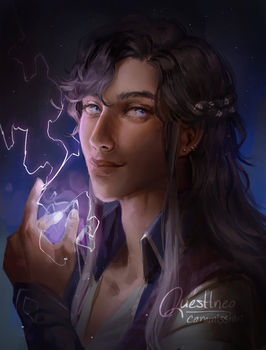 「Painted character bust commission for @l」|Questtneo🏳️‍🌈 SHOP OPEN!のイラスト