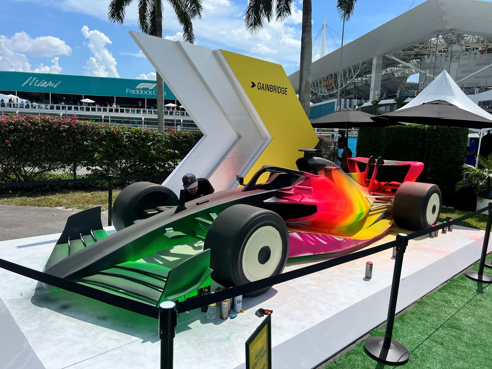 Gainbridge on Twitter: "Our model F1 car is being covered with innovative designs by two of ...