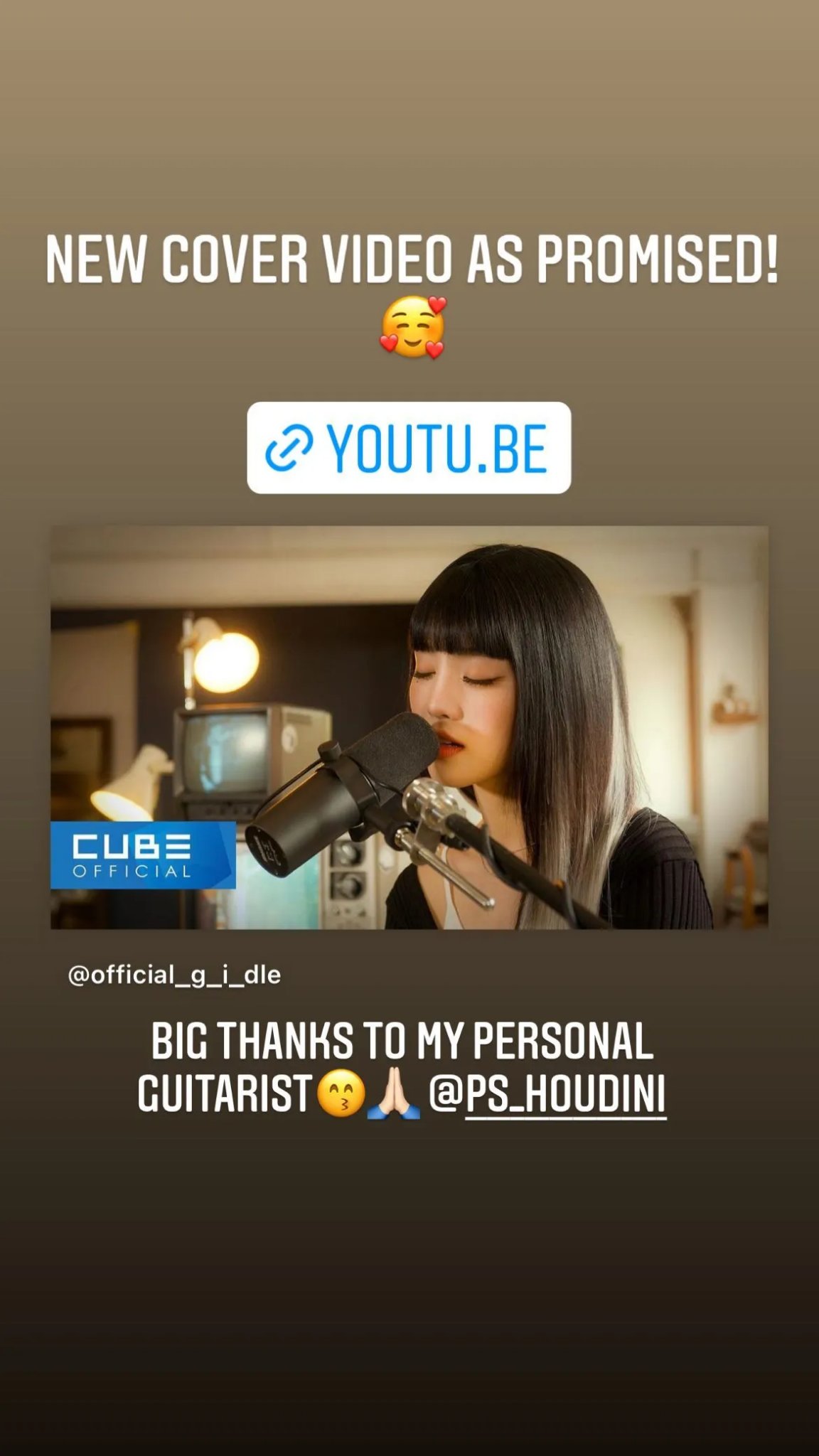 MINNIE NOTE (SLOW) on Twitter: "[IG STORY] 220508 min.nicha "New cover video as promised! 🥰 🔗 ...