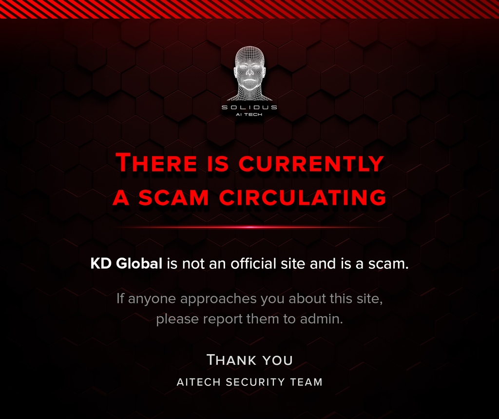 AITECH on Twitter: "🚨ATTENTION: SCAM ALERT!🚨 It has come to our attention that a group of ...