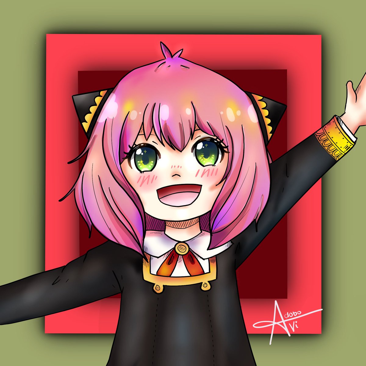 「Anya Forger fan art #AnyaForger #artph」|AdoboVi🌻のイラスト