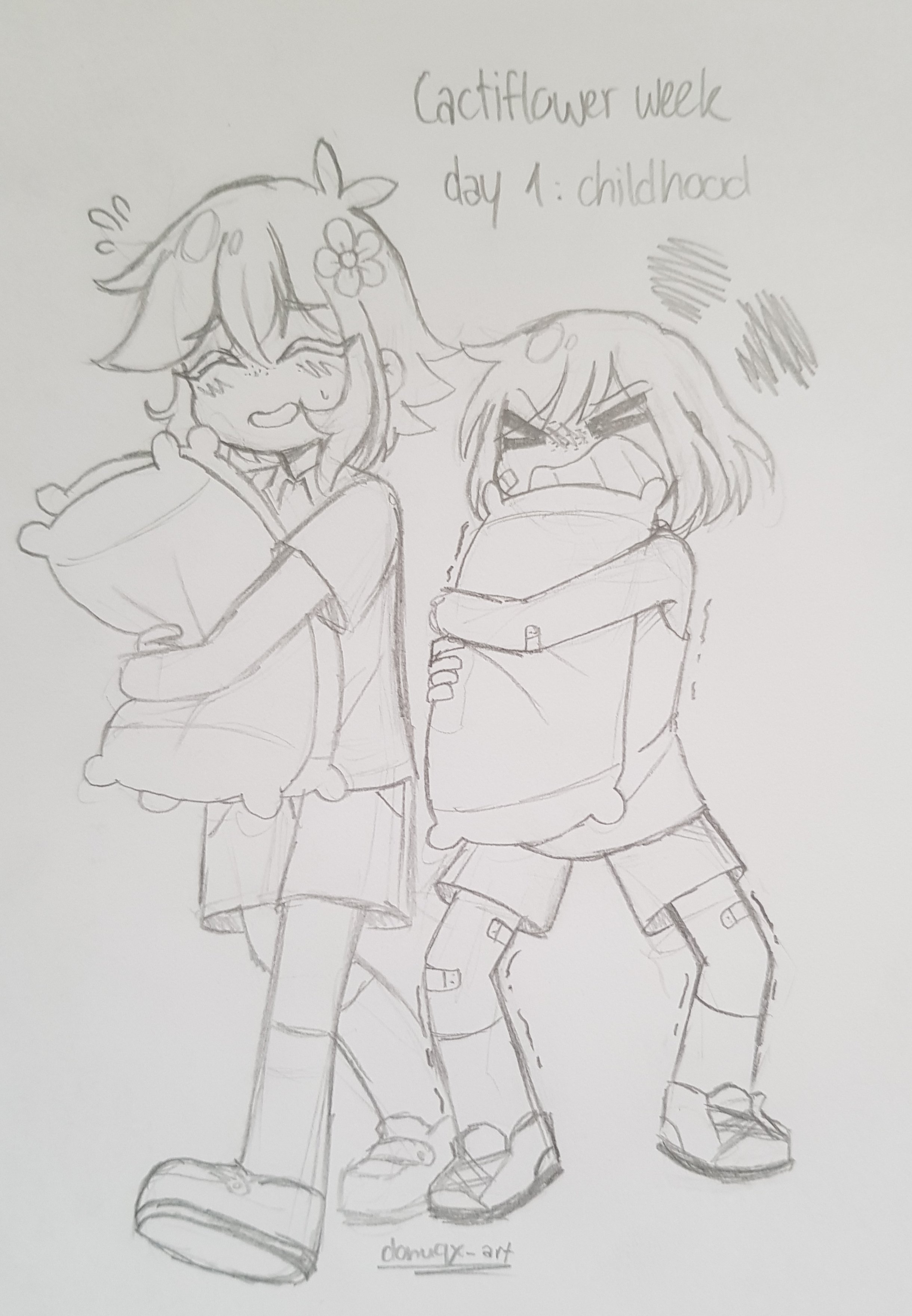 Mincy/ Bobble (COMMS OPEN) on Twitter: "🌵🌺 #cactiflowerweek2022 day 1 : childhood theyre ...