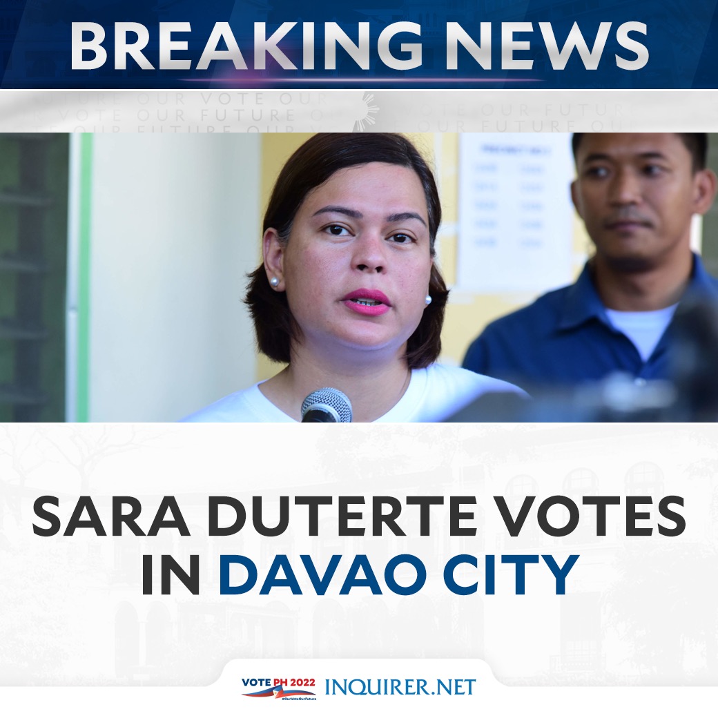 Inquirer On Twitter Breaking Vice Presidential Candidate Davao City