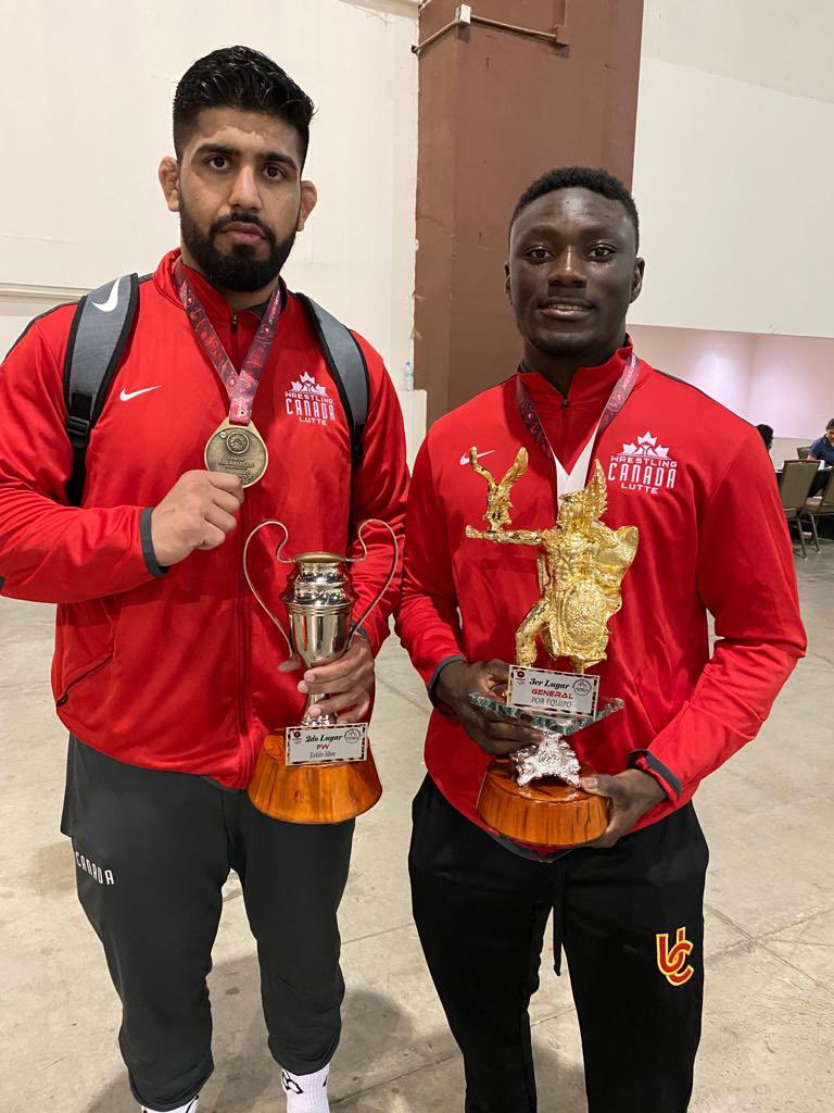 Wrestling Canada Lutte on Twitter: "Today’s #PanAmChampionships gold medalists Amat Dhesi and ...