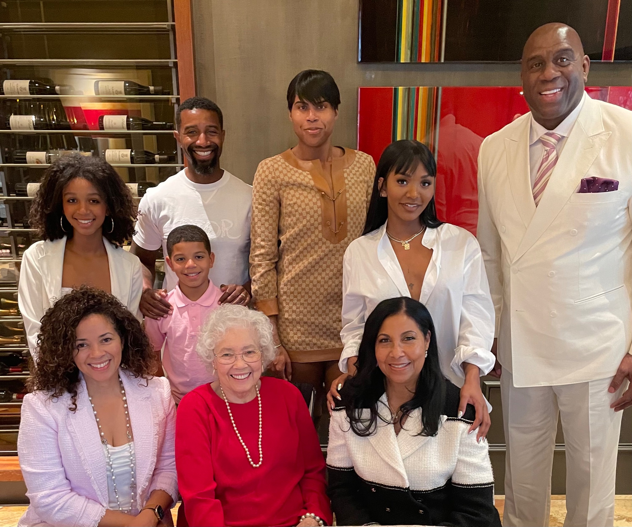 Magic Johnson Familie Magic Johnson Verbleef Zes Weken Op Megajacht