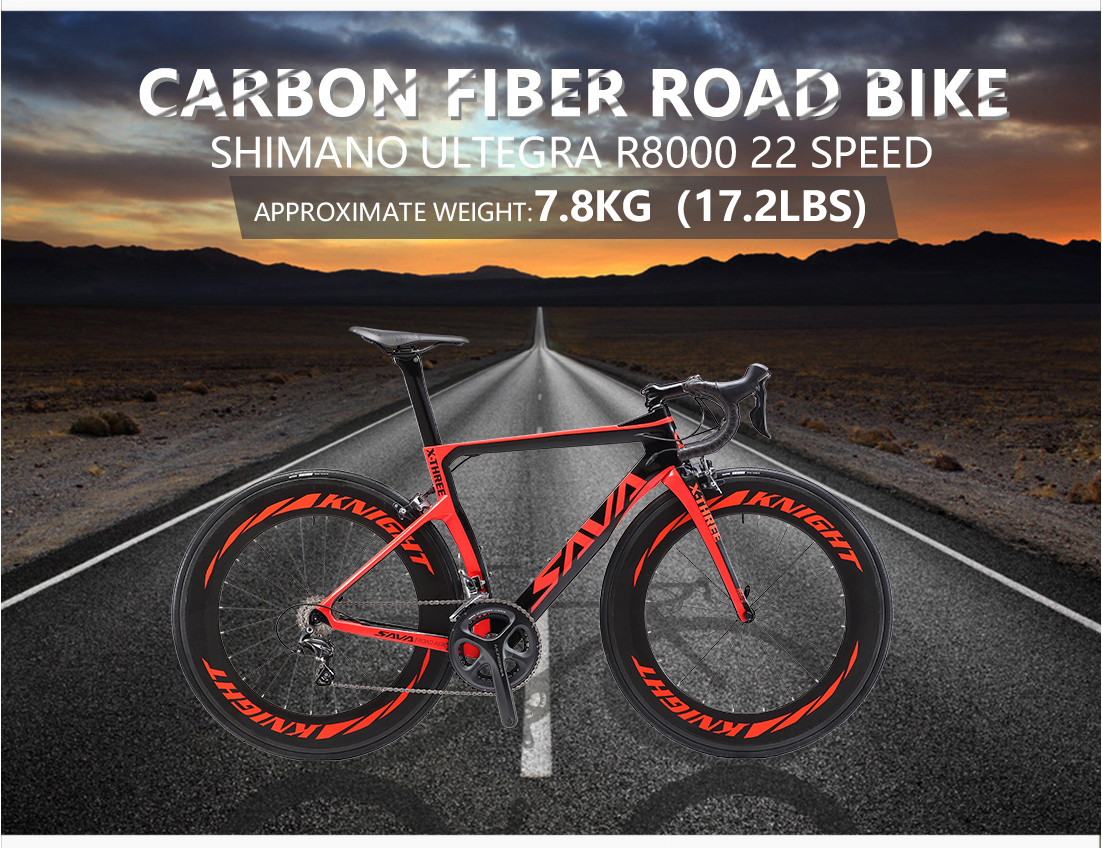 Road Bikes SAVADECK Phantom3.0 Carbon Road Bike 700C Carbon Fiber ...