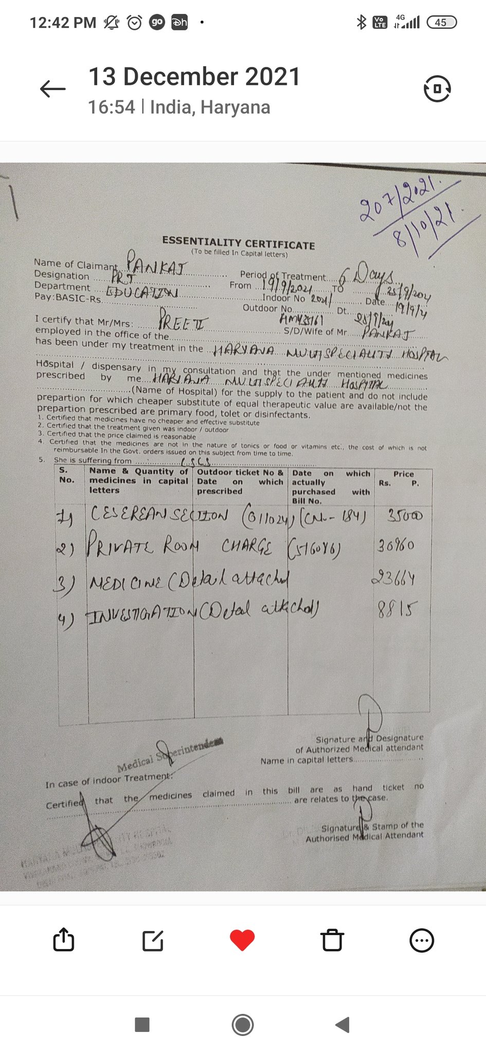 Essentiality Certificate Format Essential Certificate A For Medical
