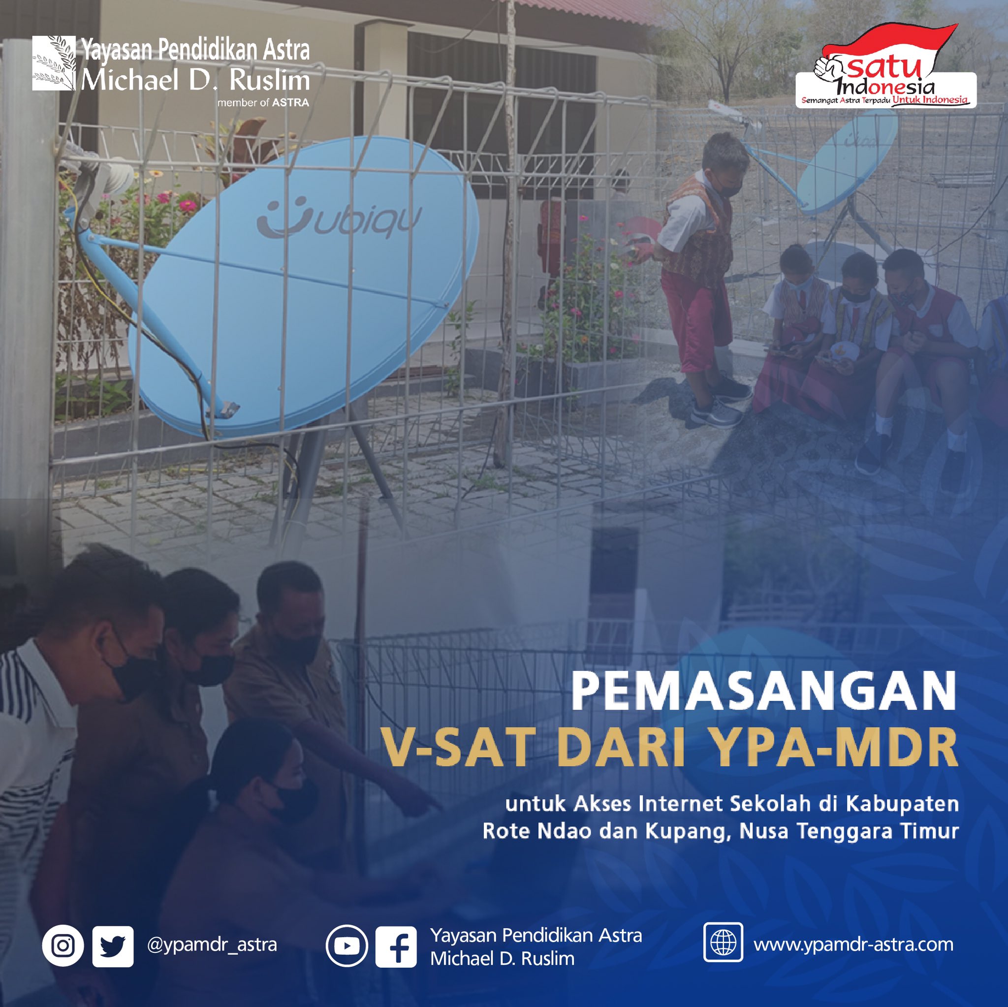 YPA-MDR on Twitter: "Sejak dipasang V-SAT di sekolah, kami bisa mengakses informasi yang semua ...
