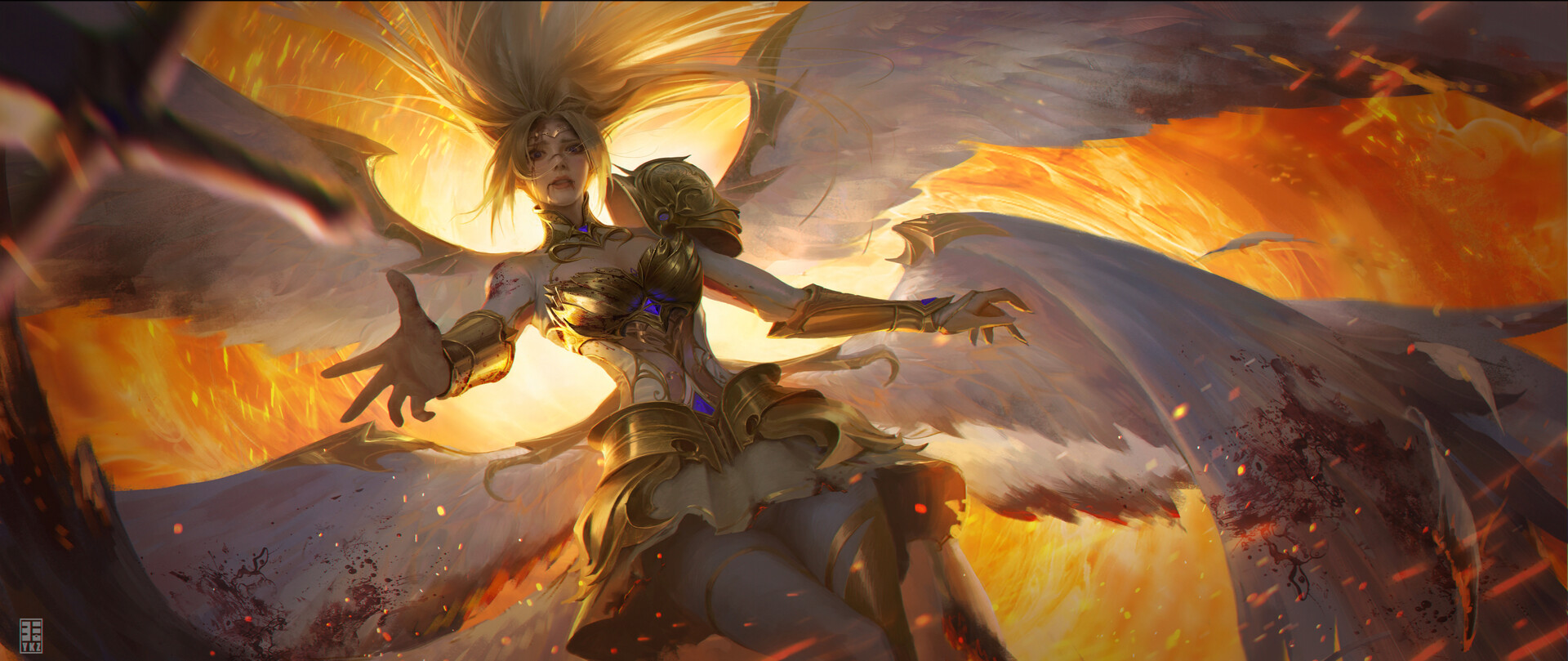 League fanart on Twitter: "Not sure if this is #Kayle fan art but it looks beautiful anyway😍, by ...