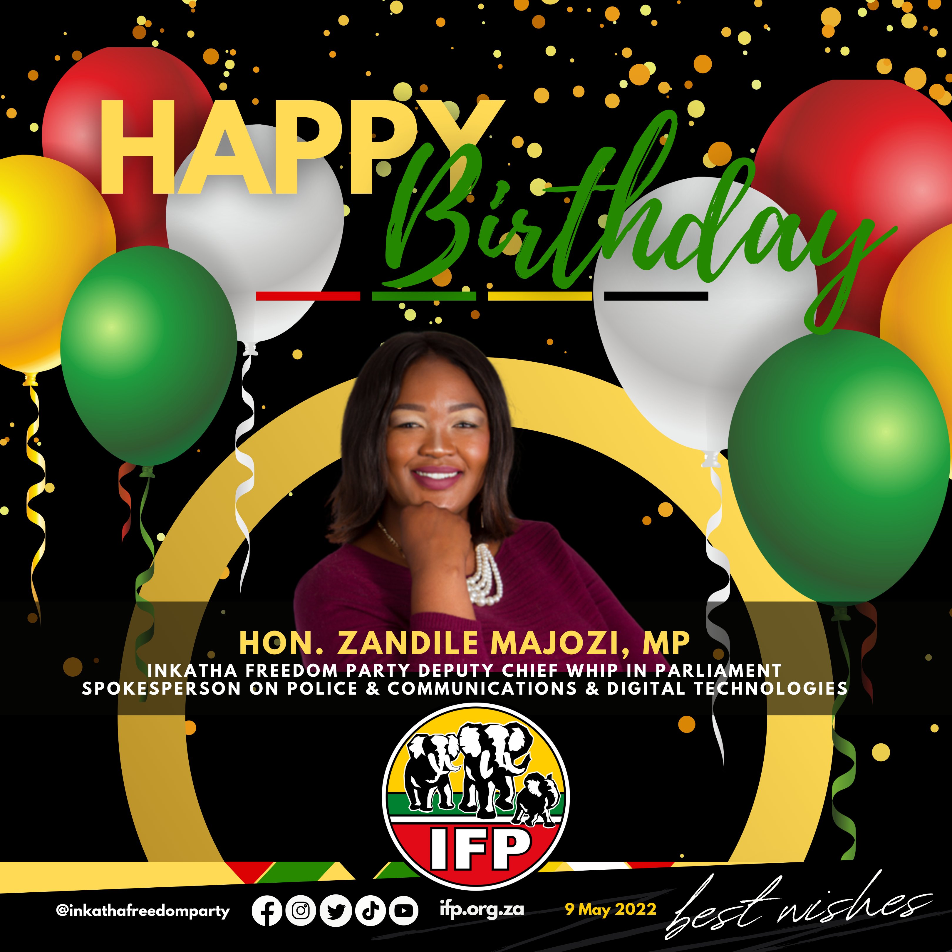 Inkatha Freedom Party on Twitter: "Join Us in Wishing IFP Deputy Chief Whip Hon. Zandile Majozi ...