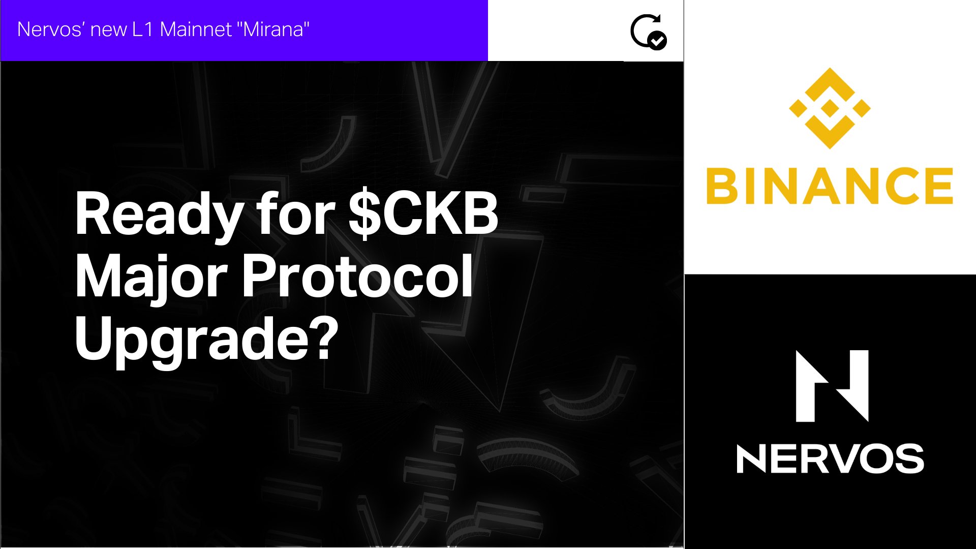 Nervos on Twitter: "📣Nervos is proud to announce that @binance is ready for the $CKB Major ...