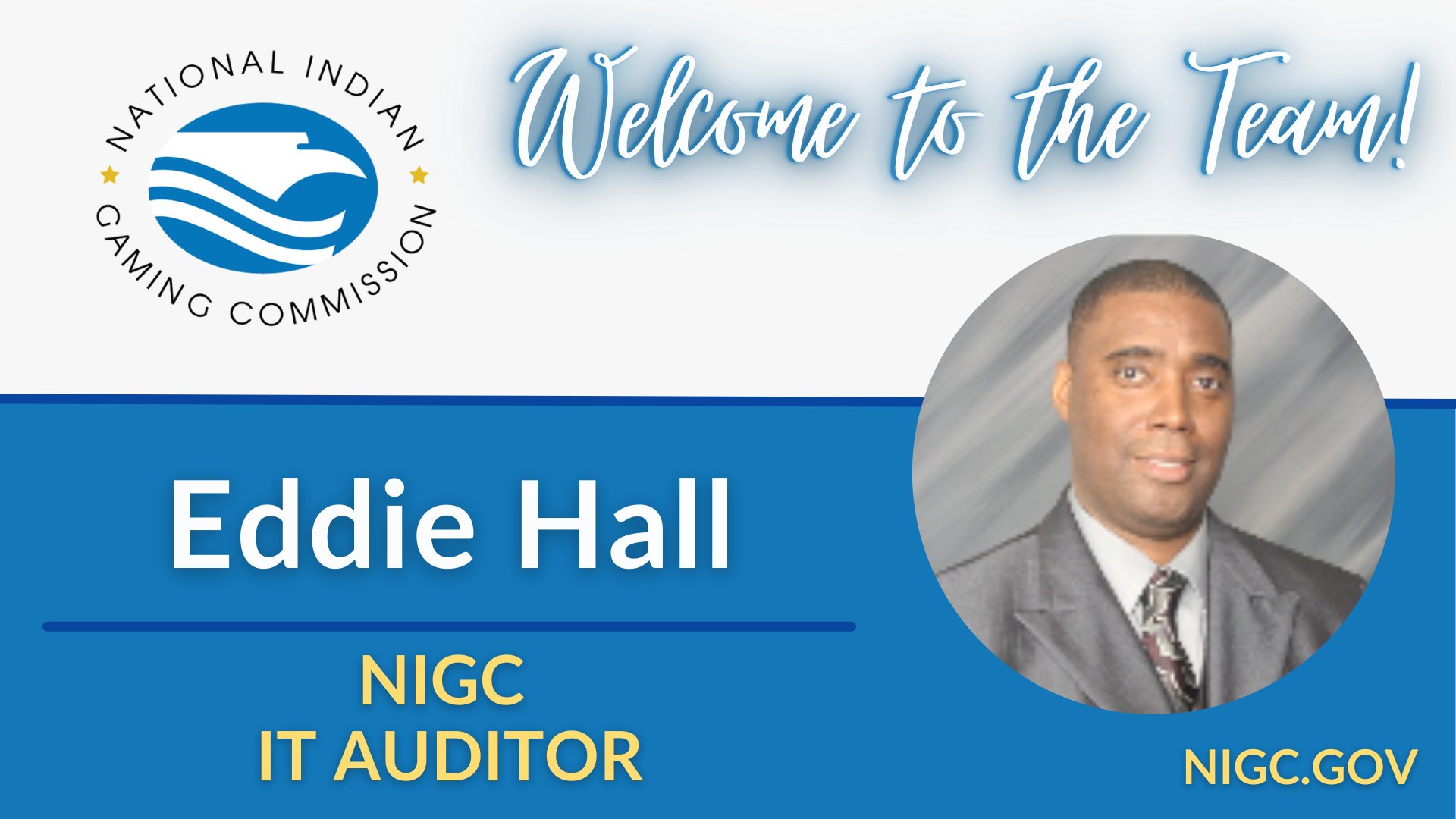 National Indian Gaming Commission on Twitter: "Please join the NIGC in welcoming Eddie Hall to ...
