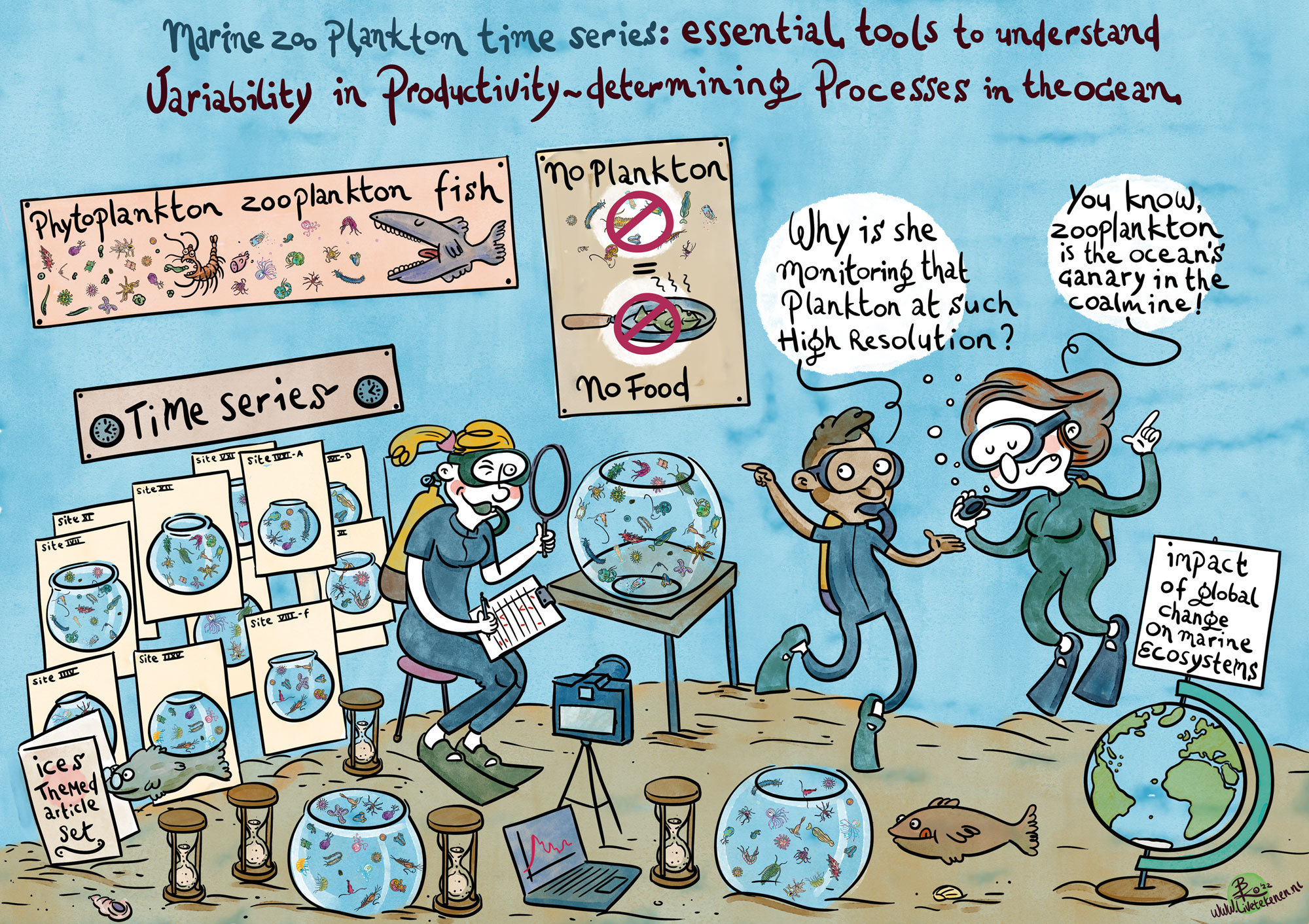 Marine Zooplankton Drawing