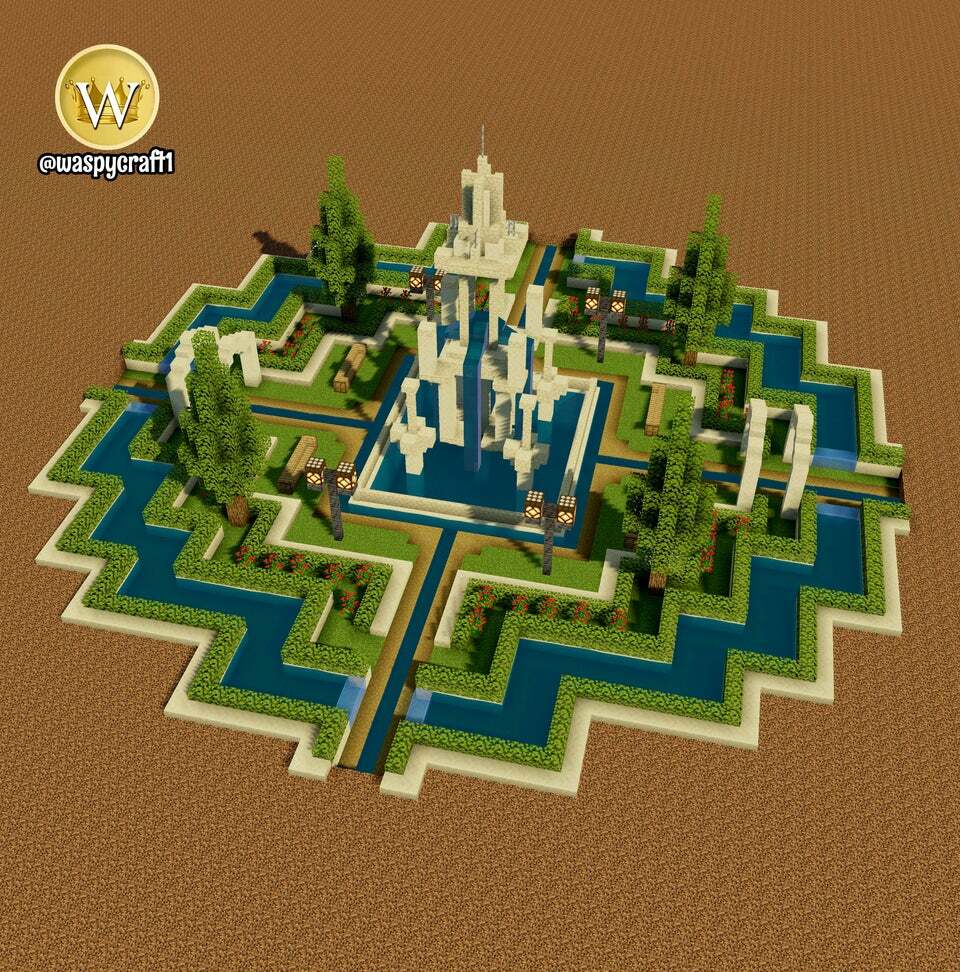 Minecraft Garden Blueprints