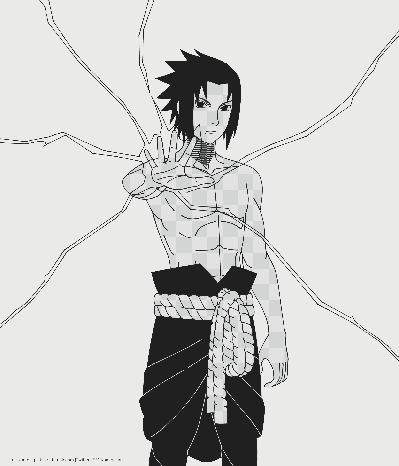 How To Draw Sasuke Full Body Step By Step