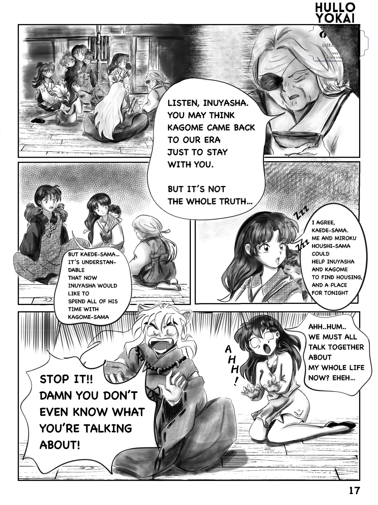 Hullo Yokai On Twitter ️”after Kagomes Return” Pages 17 18 19 Are